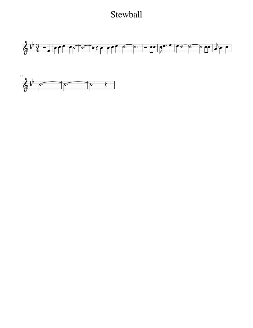 Stewball Sheet Music for Piano (Solo) Easy | MuseScore.com