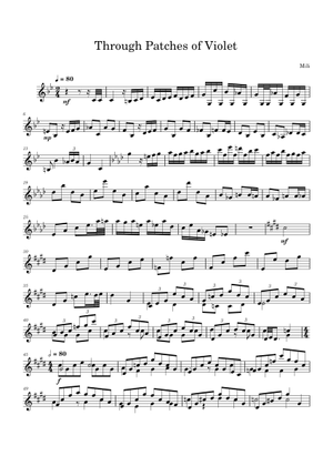 Patches of Violet Sheet Music for Piano, Flute, Contrabass, Violin ...