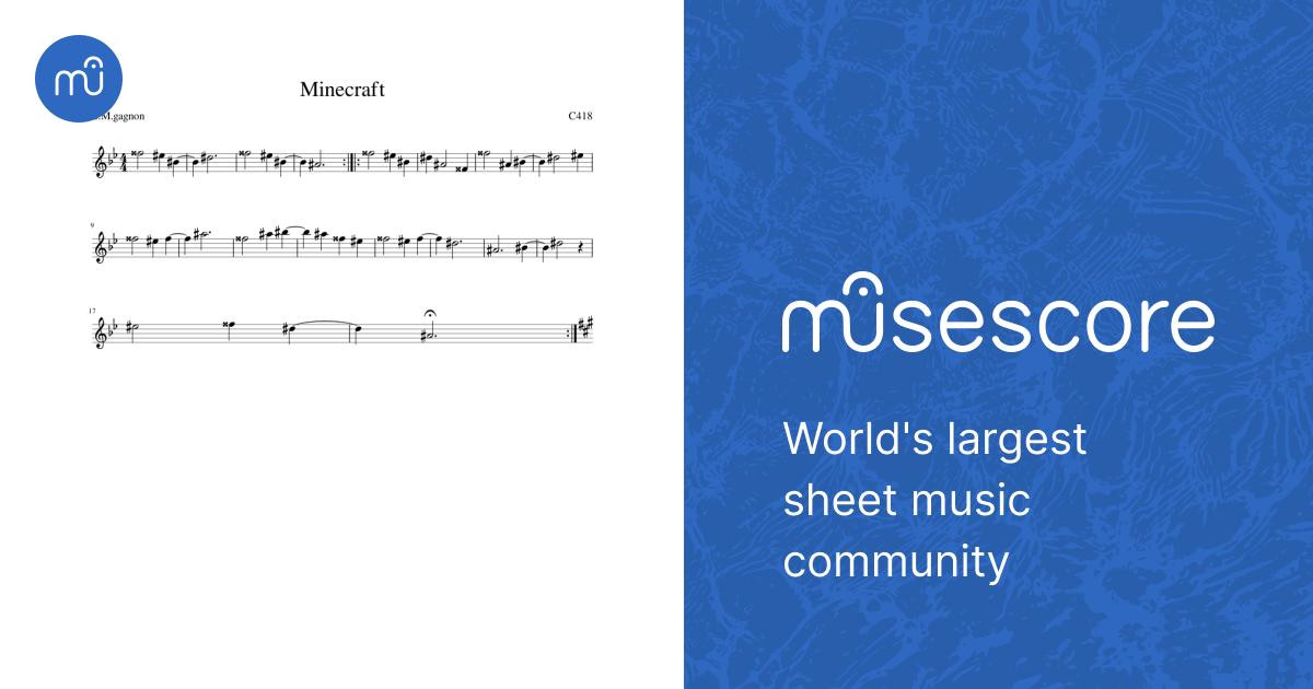 Minecraft Sheet music for Saxophone alto (Solo) | Musescore.com