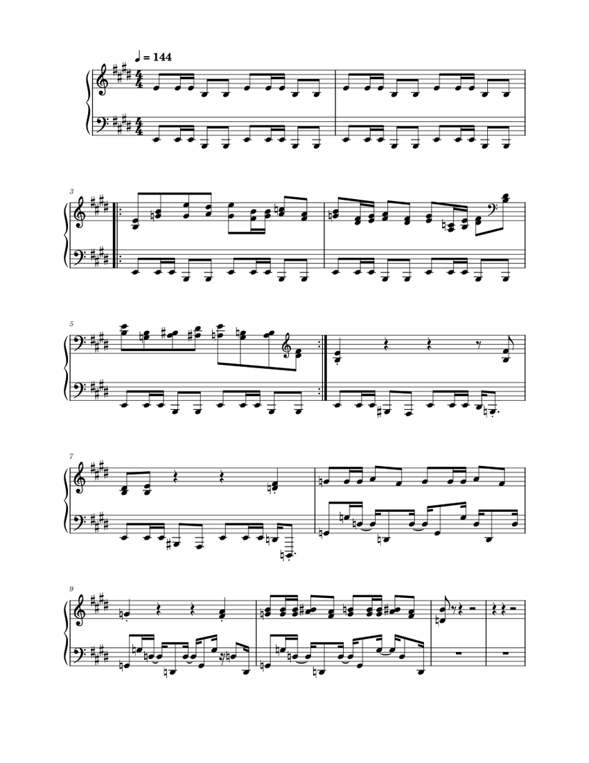 Tetris type b Sheet music for Piano (Solo) | Musescore.com