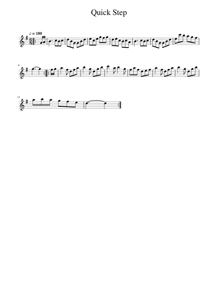 Quick Step Sheet music for Piano (Solo) Easy | Musescore.com