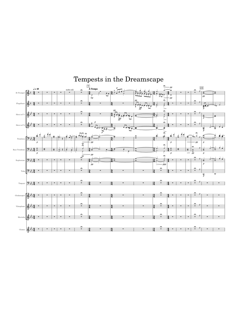 Tempests in the Dreamscape Sheet music for Trombone, Euphonium, Tuba, Trombone bass & more ...