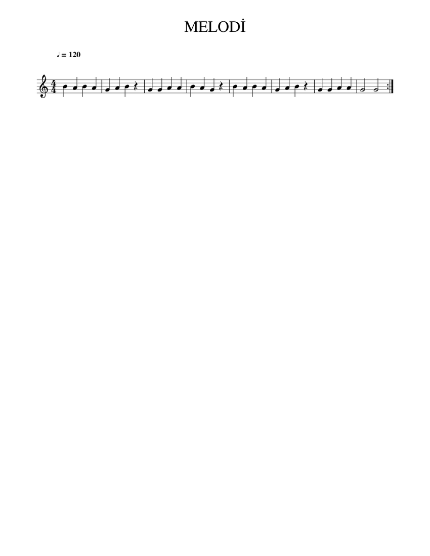 MELODİ Sheet music for Piano (Solo) | Musescore.com