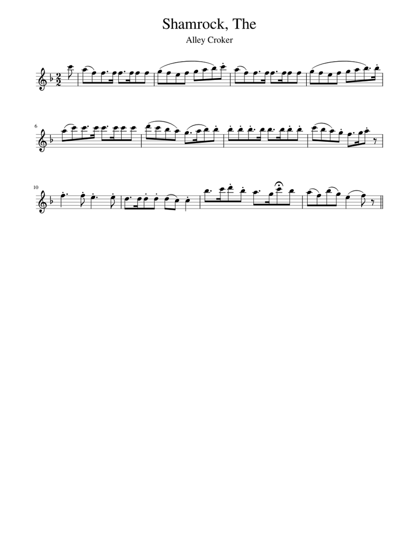 The Shamrock Sheet music for Piano (Solo) | Musescore.com