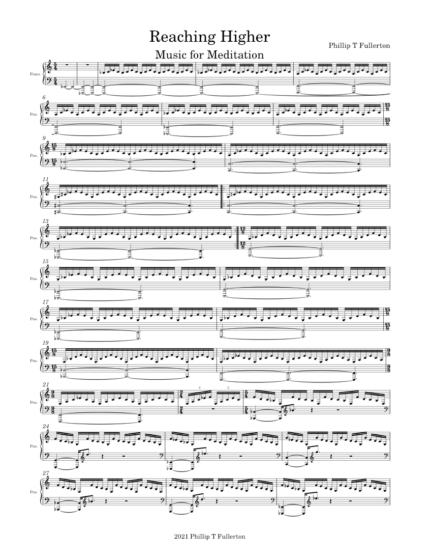Reaching Higher - Phillip Fullerton - piano tutorial