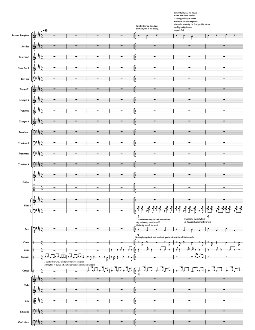 Sakura qwith latin flavor Sheet music for Piano, Trombone, Saxophone ...