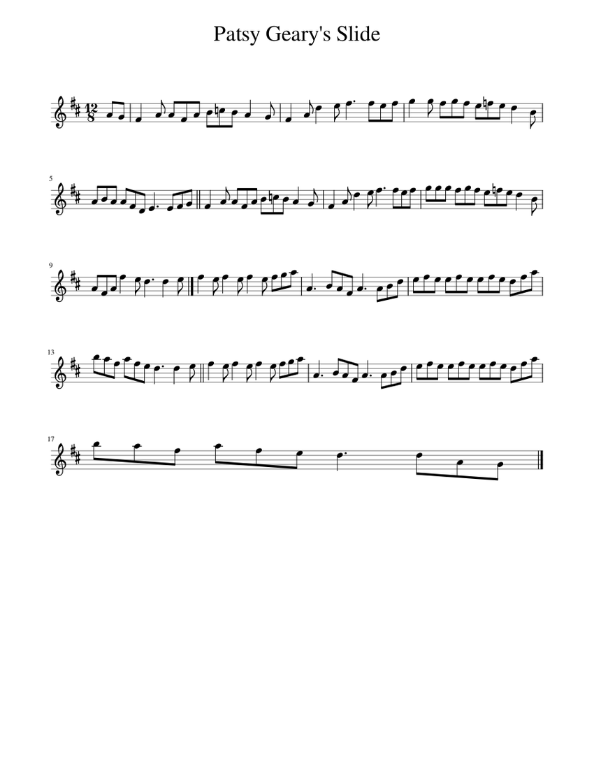 Patsy Geary's Slide Sheet music for Piano (Solo) Easy | Musescore.com