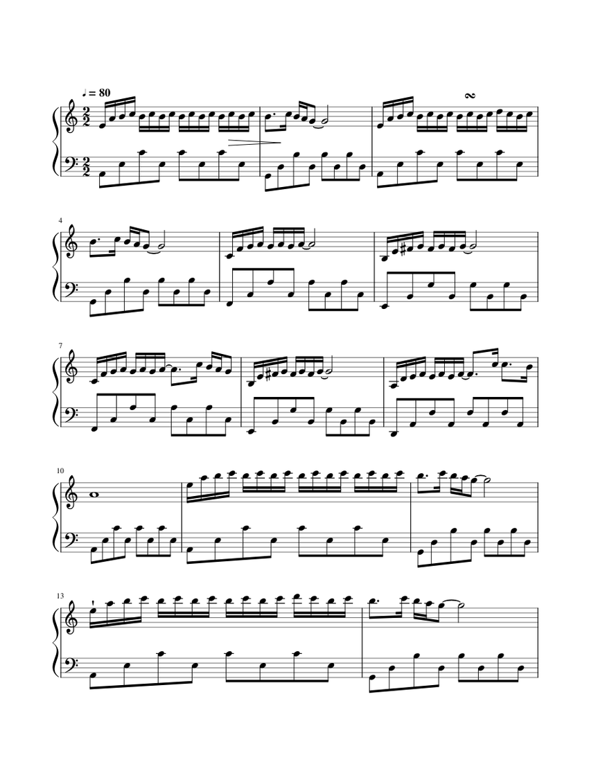 Sleep Sheet music for Piano (Solo) | Musescore.com