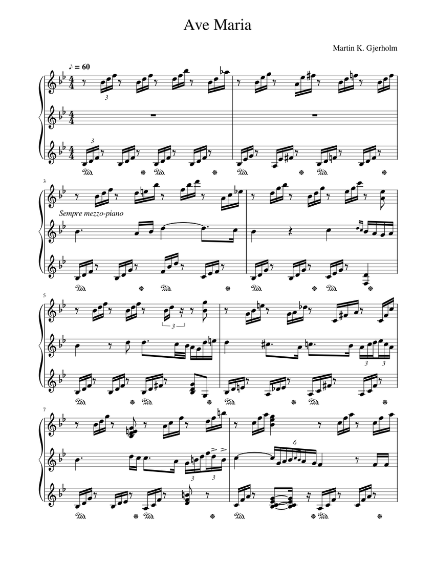 Ave Maria Sheet music for Piano (Solo) | Musescore.com