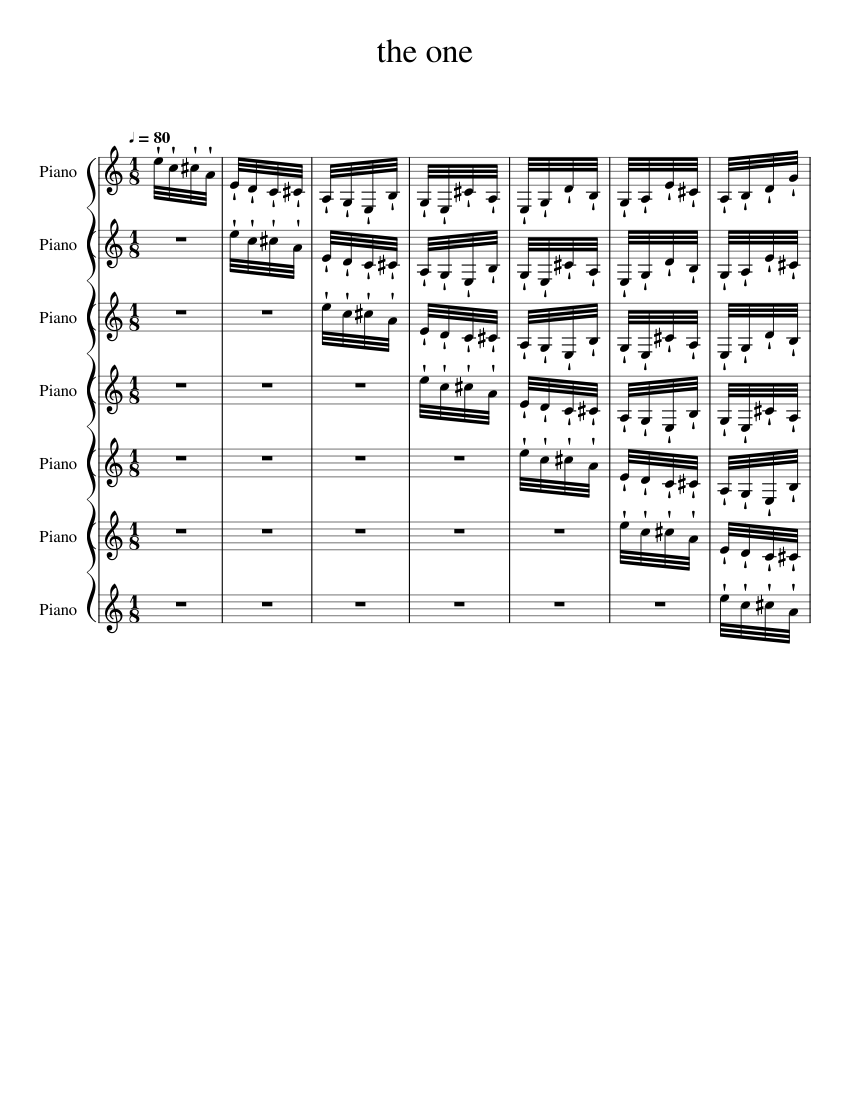 sine Sheet music for Piano (Mixed Ensemble) | Musescore.com