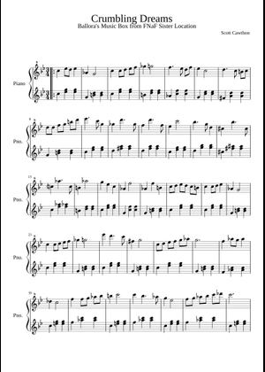 Crumbling Dreams (Five Nights at Freddy's: Sister Location) - Piano ...