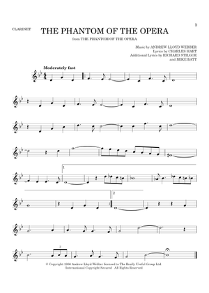 Play Official version of The phantom of the opera Sheet Music by Andrew ...