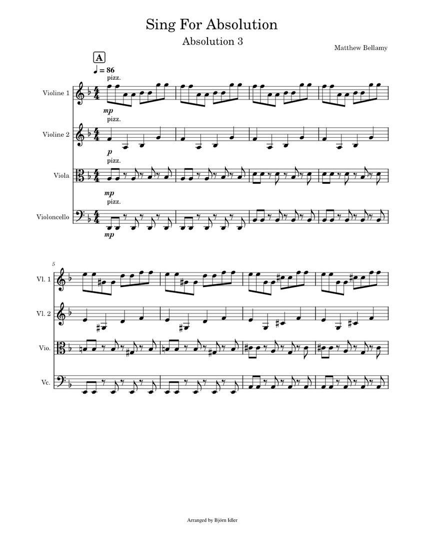 Muse - Sing For Absolution - piano tutorial