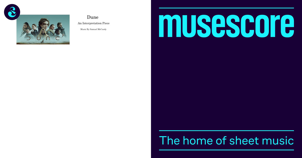 Dune (An Interpretation Piece) - Music By Samuel McCurdy Sheet Music ...