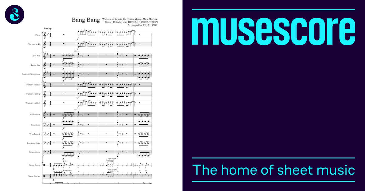 Bang bang – Jessie J Sheet music for Trombone, Tuba, Flute, Saxophone ...