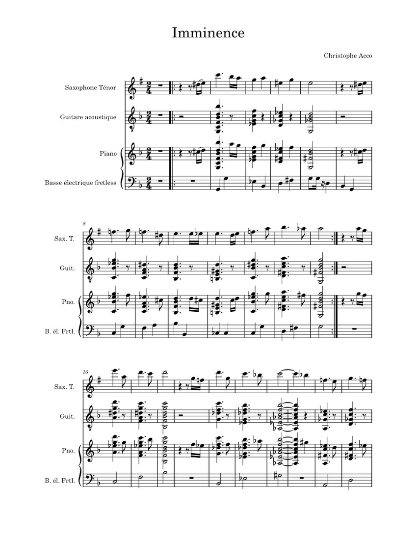 Imminence - piano tutorial