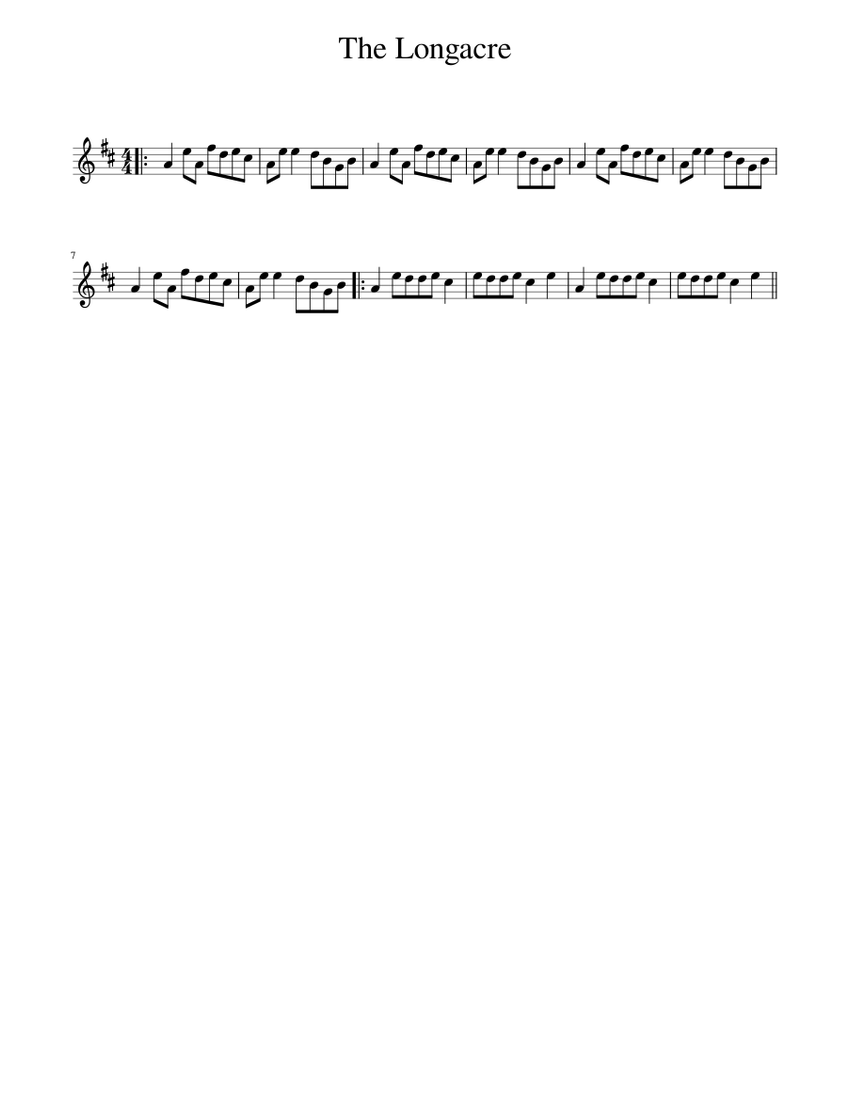 The Longacre Sheet music for Piano (Solo) | Musescore.com
