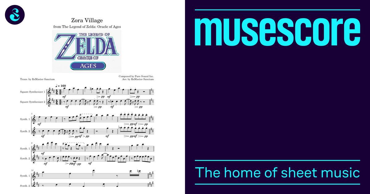 Zora Village - Oracle of Ages – Pure Sound Inc Sheet Music for ...