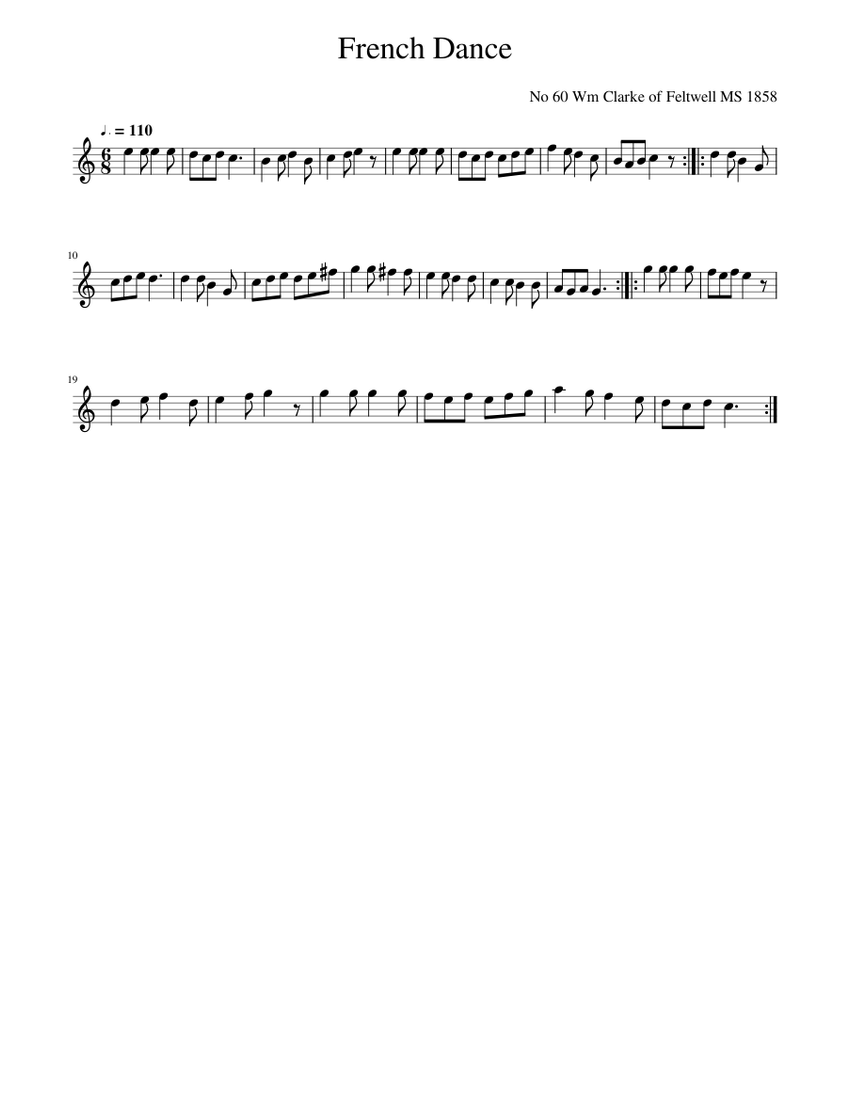 French Dance Sheet music for Piano (Solo) | Musescore.com