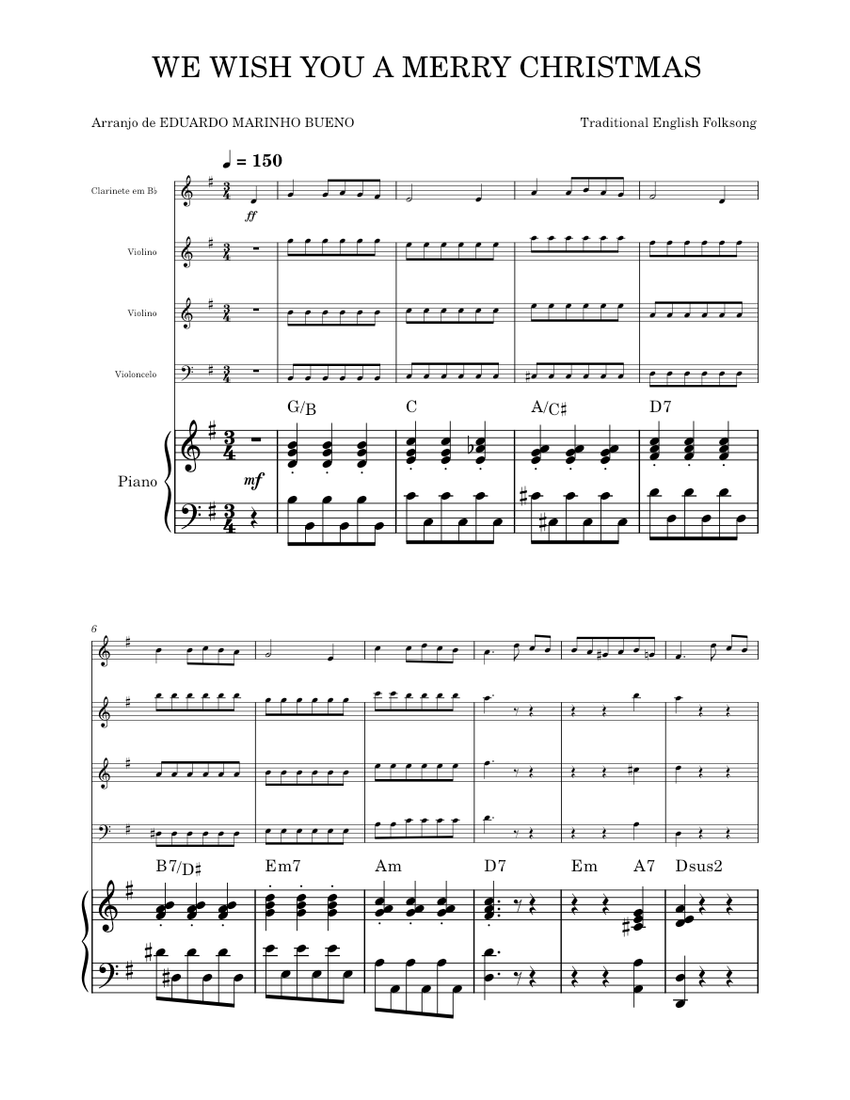 We Wish A Merry Christmas Sheet Music For Piano Violin Piano Quartet we-wish-a-merry-christmas-sheet-music-for-piano-violin-piano-quartet