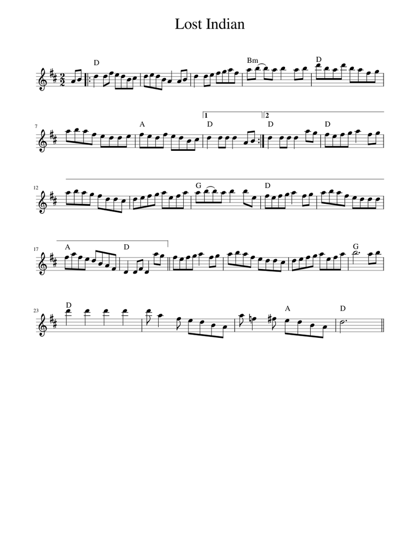 Lost Indian Sheet music for Piano (Solo) | Musescore.com