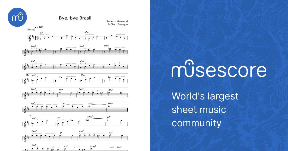 Score Sheet Music with Chords for Guitar (Solo) | MuseScore.com
