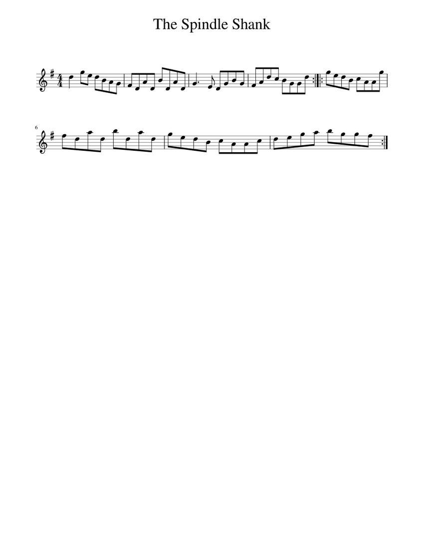 The Spindle Shank Sheet music for Piano (Solo) Easy | Musescore.com