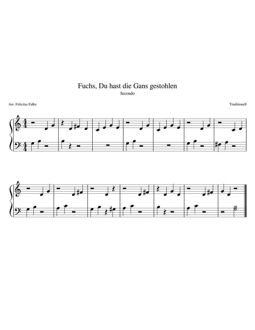 Fuchs du hast die gans gestohlen – Misc Children Fuchs, Du hast die ...