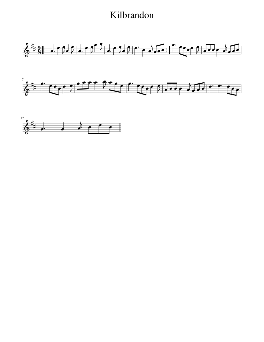 Kilbrandon Sheet music for Piano (Solo) Easy | Musescore.com