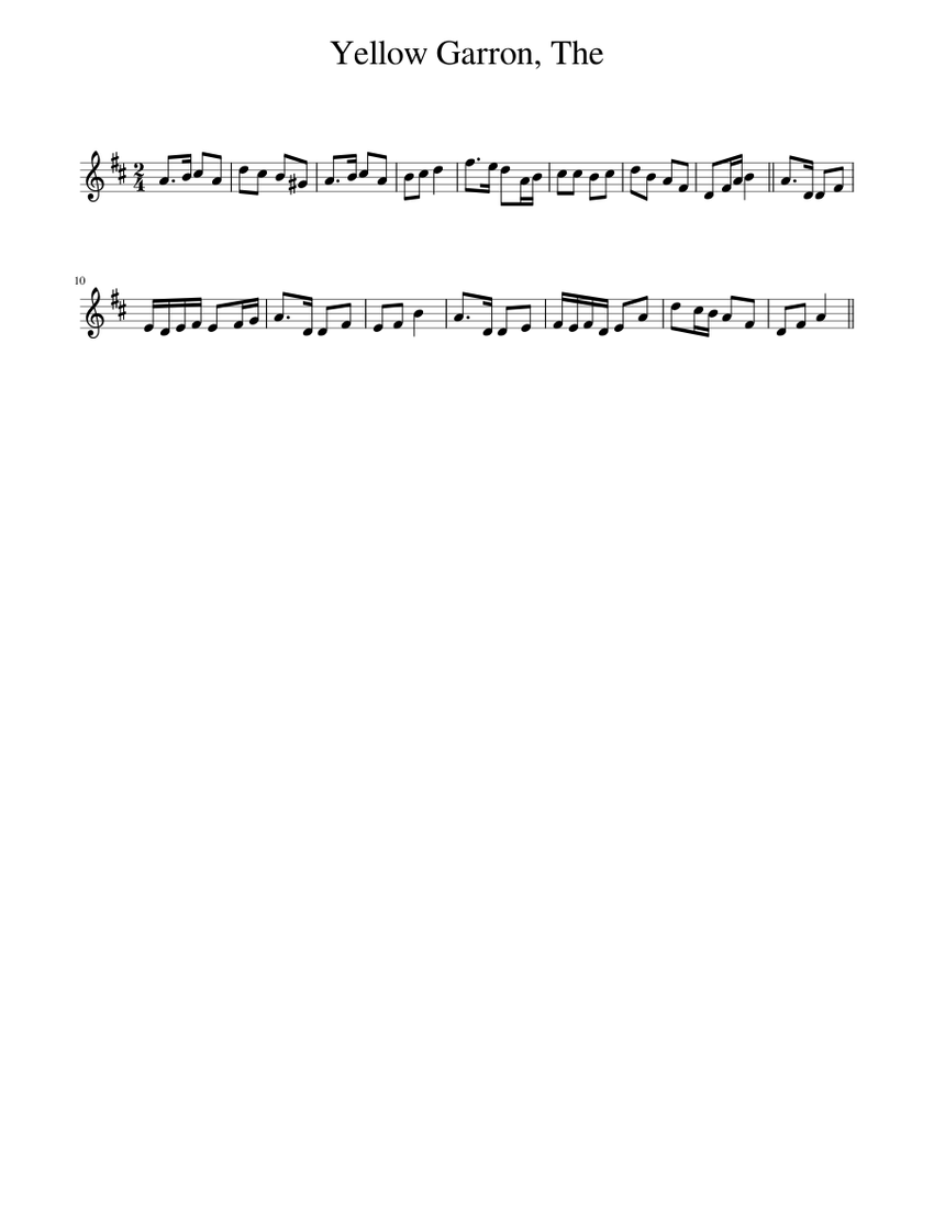 The Yellow Garron Sheet music for Piano (Solo) | Musescore.com