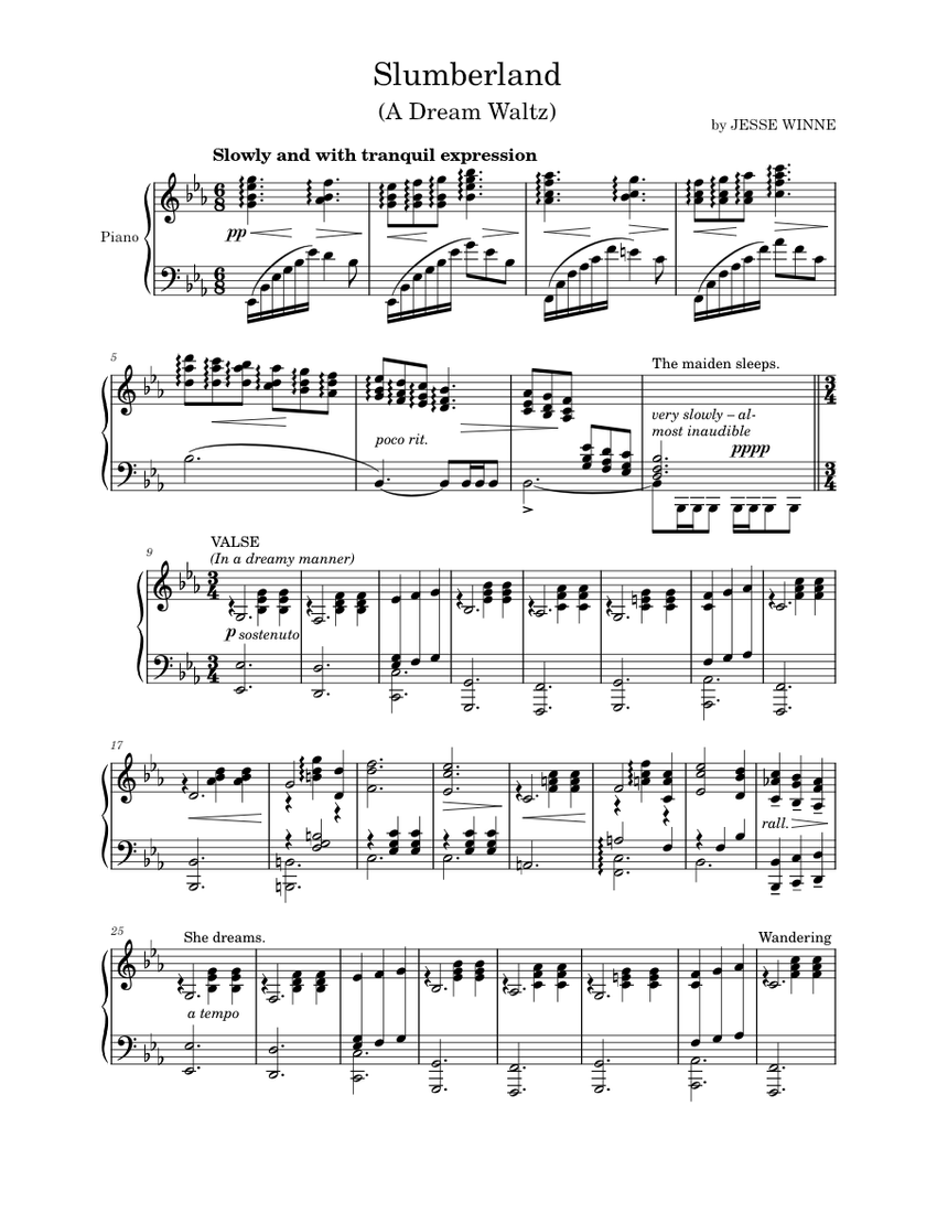 Slumberland (1919) Sheet Music for Piano (Solo) | MuseScore.com