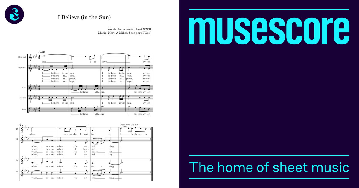 I Believe - Mark A. Miller Sheet music for Bass guitar, Synthesizer ...