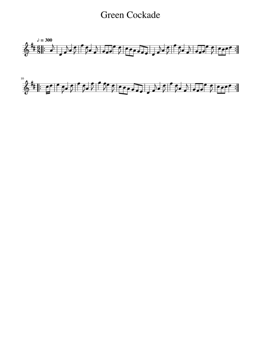 Green Cockade Sheet music for Piano (Solo) | Musescore.com