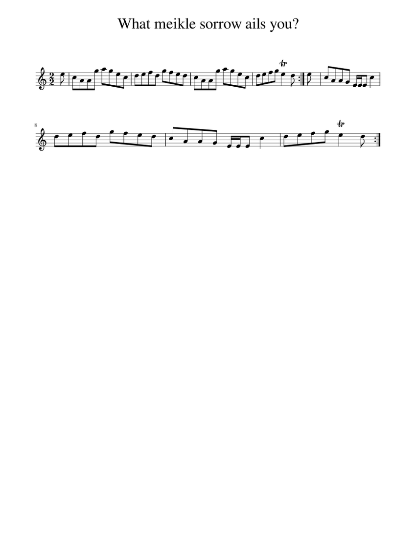 What meikle sorrow ails you? Sheet music for Piano (Solo) Easy ...