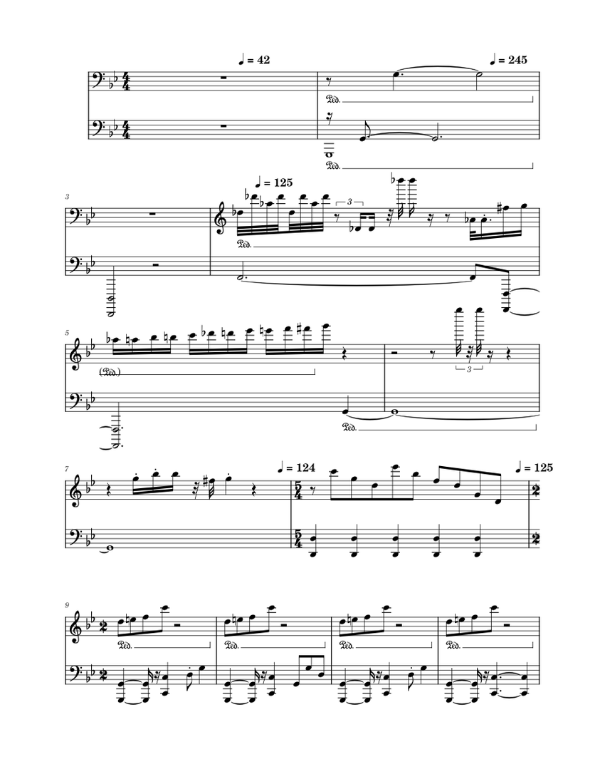 Aleph-0 (Long Vers. Piano Transcription) Sheet music for Piano (Solo ...