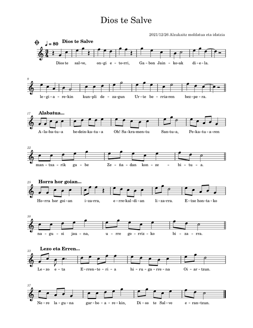 Dios te salve Sheet music for Piano (Solo) Easy | Musescore.com