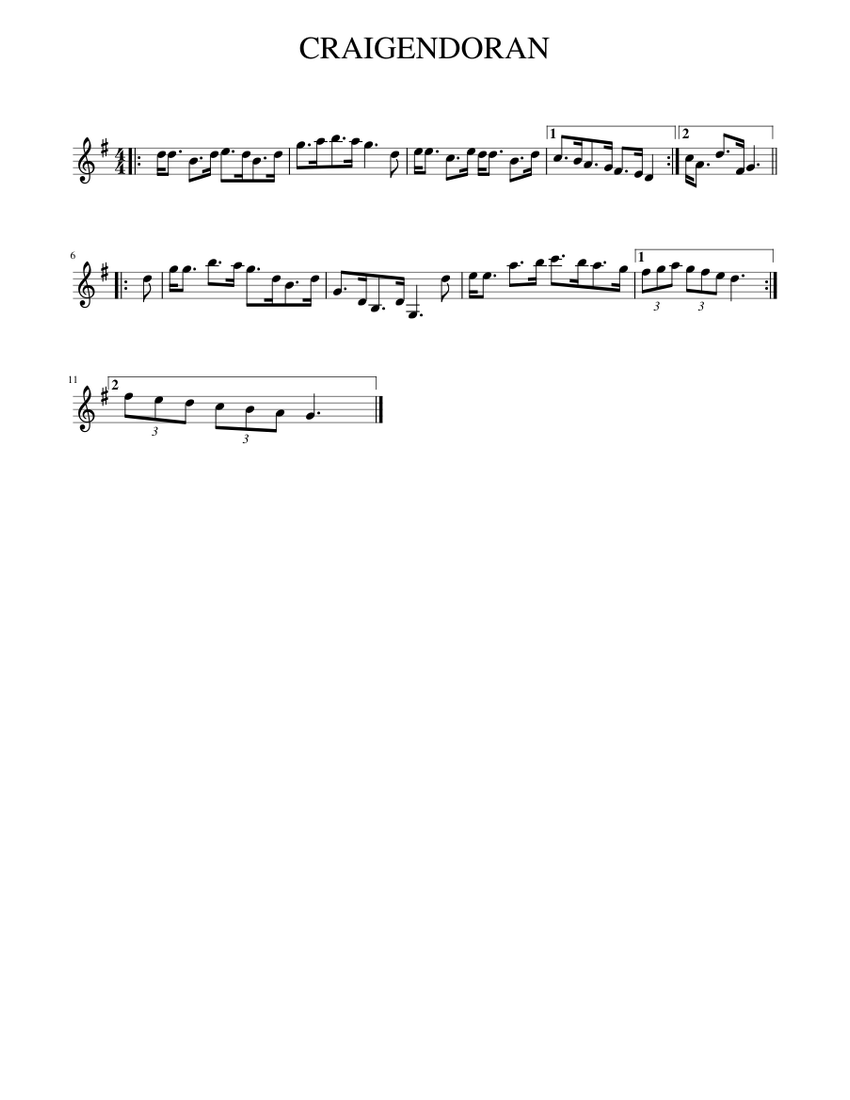 CRAIGENDORAN Sheet music for Piano (Solo) | Musescore.com