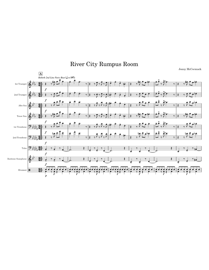 River City Rumpus Room Sheet music for Trombone, Tuba, Saxophone alto ...
