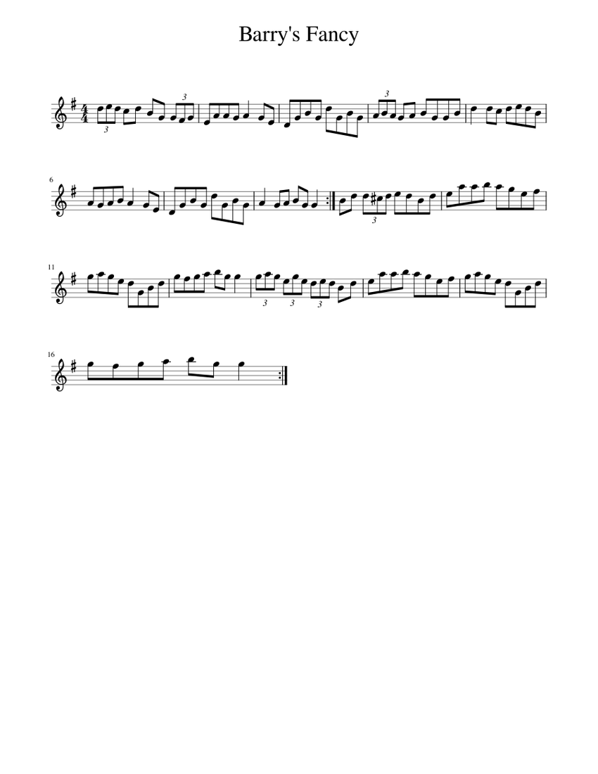 Barry's Fancy Sheet music for Piano (Solo) Easy | Musescore.com
