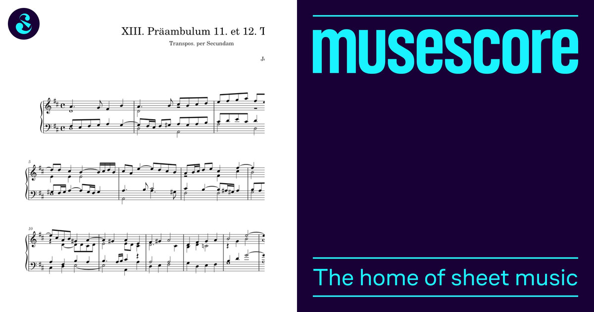 Präambulum 11. et 12. toni - Johann Erasmus Kindermann Sheet music for ...