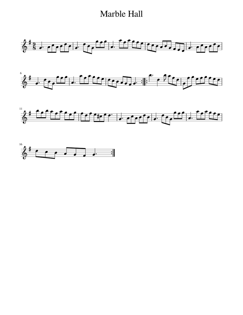 Marble Hall Sheet music for Piano (Solo) Easy | Musescore.com