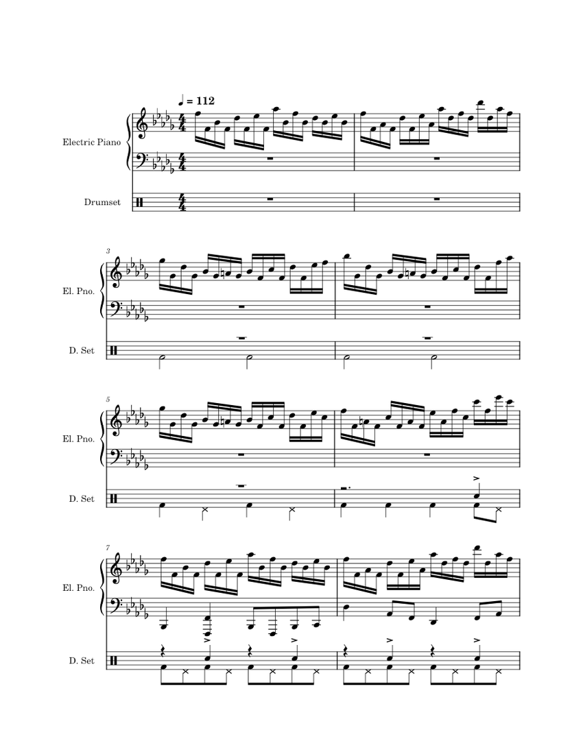 Labyrinth – Miracle Musical Sheet Music for Piano, Drum group (Mixed ...