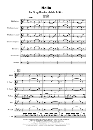 Play Official version of Hello Sheet Music by Adele for Clarinet other ...
