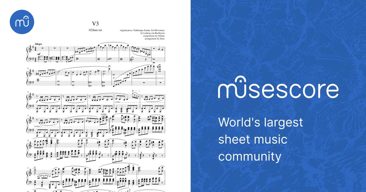 V3 – O2Jam Sheet Music for Piano (Solo) | MuseScore.com