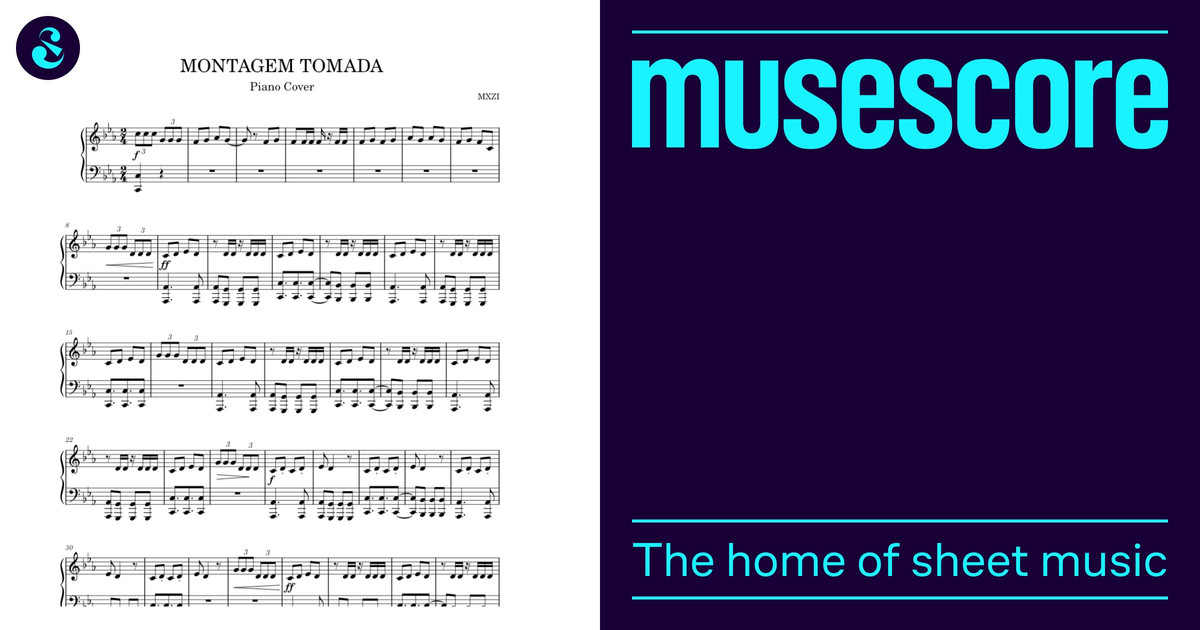 MONTAGEM TOMADA – MXZI Sheet Music for Piano (Solo) Easy | MuseScore.com