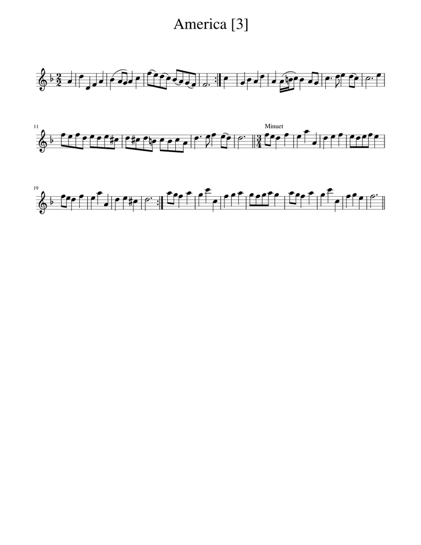 America Sheet music for Piano (Solo) Easy | Musescore.com