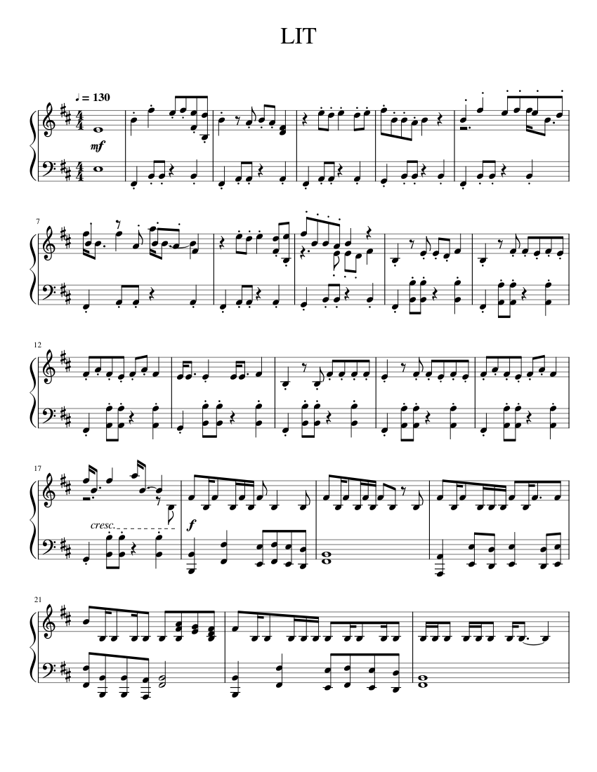 LIT - ONEUS (원어스) Sheet music for Piano (Solo) | Musescore.com