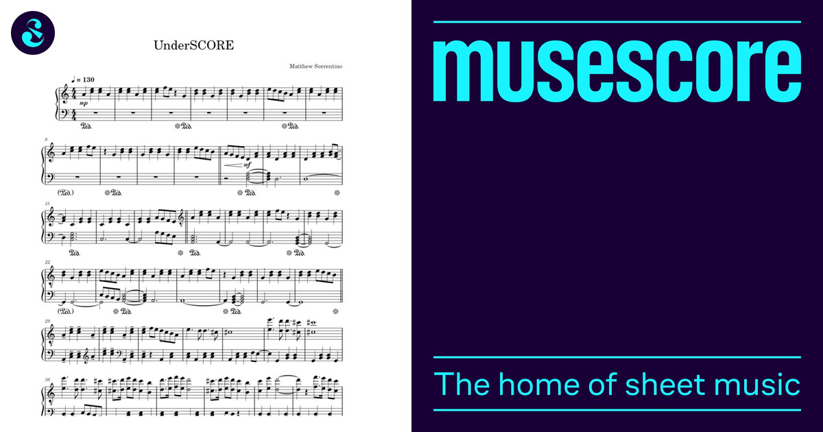 UnderSCORE Sheet Music for Piano (Solo) | MuseScore.com