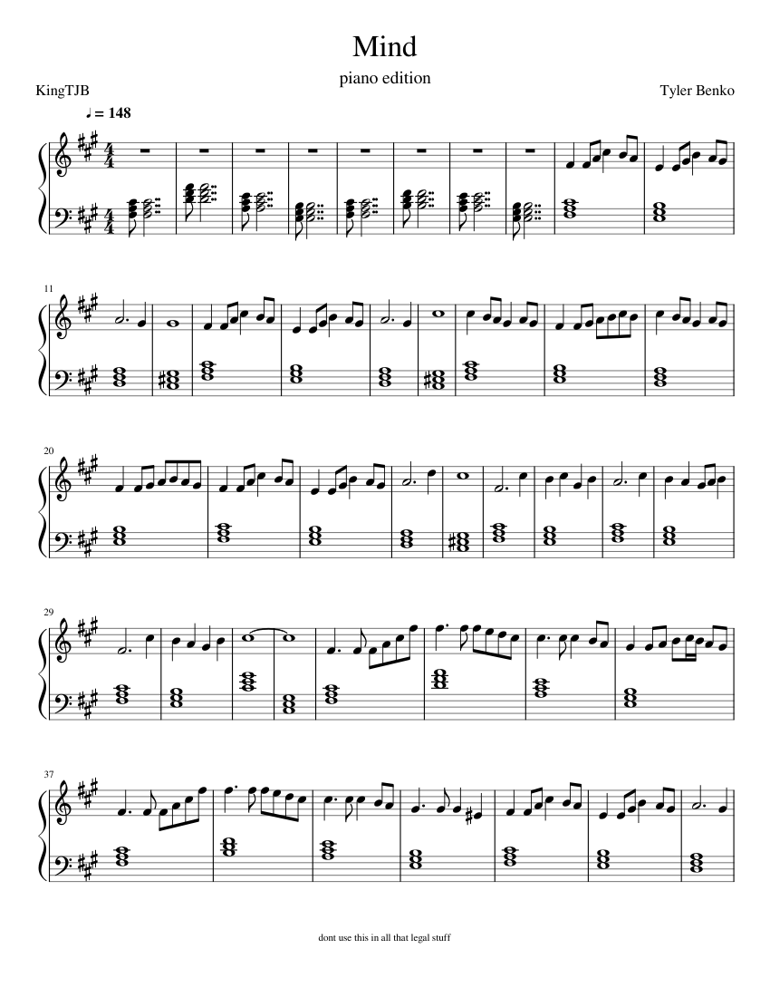 Mind Sheet music for Piano (Solo) Easy | Musescore.com