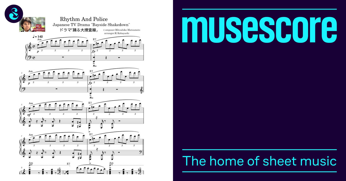Rhythme And Police – Mitsuhiko Matsumoto Sheet Music for Piano (Solo ...